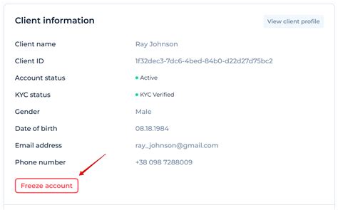 Freezeunfreeze Clients Account Sdkfinance White Label Digital