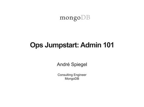 ops jumpstart admin 101 ppt