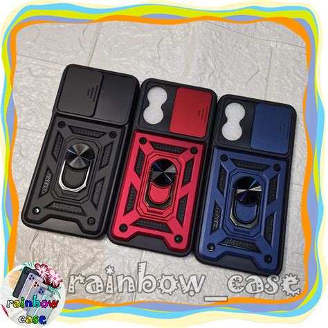 Jual Oppo A17 4g 2022 A17k Case Transformer 2 In 1 Slide Camera Ringstand Shopee Indonesia