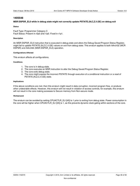 Cortex A 系列处理器cortex A77文档分享 Armcortexa77mp074softwaredevelopererratanoticev90