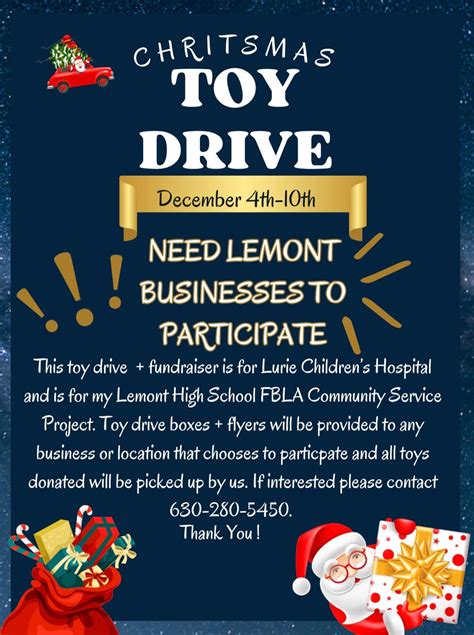 Toy Drive Fundraiser Lemont Il Patch