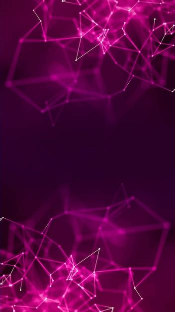 Premium Photo Pink Digital Background With Dots And Lines Digital