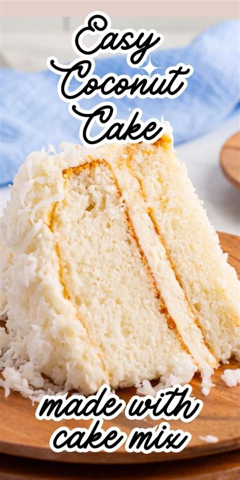 Easy Coconut Cake With Cake Mix Recipe