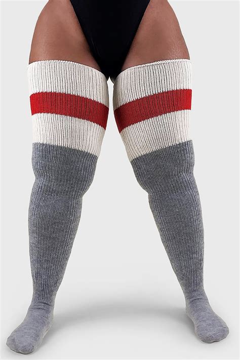 Thunda Woolies Rocket Red Thigh High Socks Thunda Thighs