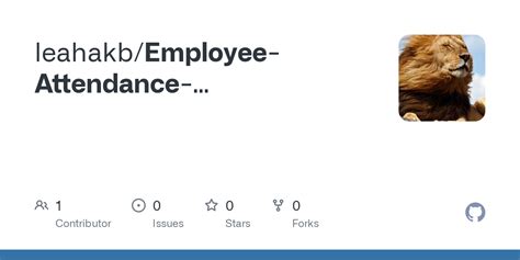 GitHub Leahakb Employee Attendance Management System Python