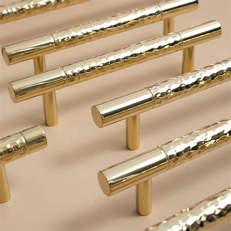 Hammer Design Gold Drawer Pull Knobs Solid Brass Cabinet Pull Knob T Dresser Knobs Wardrobe