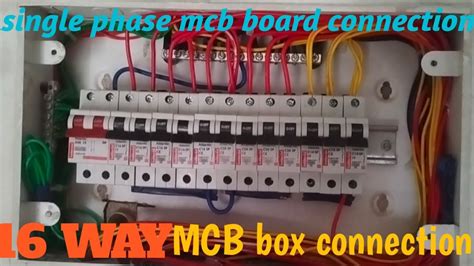 16 Way MCB Box Connection Normal Load Power Load Circuit MCB