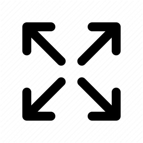 expand fullscreen extend arrows expanding icon download on iconfinder