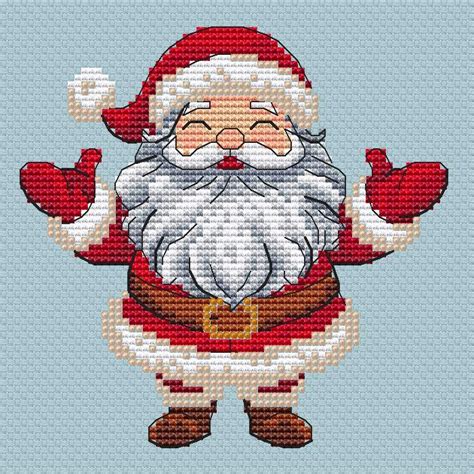Santa Claus Cross Stitch Pattern Christmas Claus Cross Stitch Pattern Father Christmas Cross