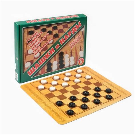 Настольная игра 2 в 1 "Нарды/шашки", большие, фишки - пластик - купить ...