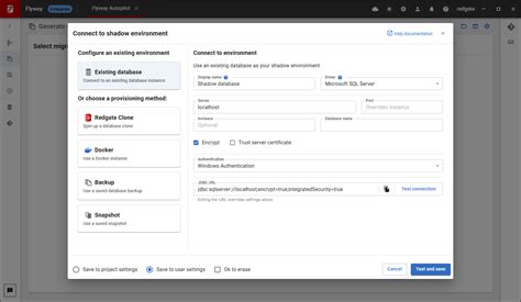 Tutorial Generate Migrations From The Schema Model Using A Shadow Database Redgate Flyway