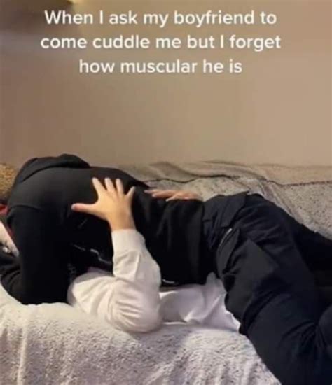 When I Ask My Muscular Boyfriend To Cuddle Template When I Ask My
