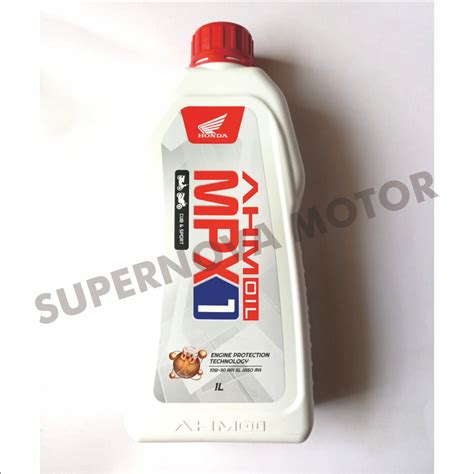 Jual OLI MESIN MPX 1 AHM OIL 4T 10W 30 API SL JASO MA KEMASAN 1 LITER