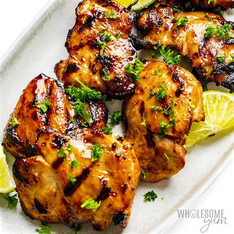 Grilled Chicken Thighs Bone In Or Boneless Wholesome Yum