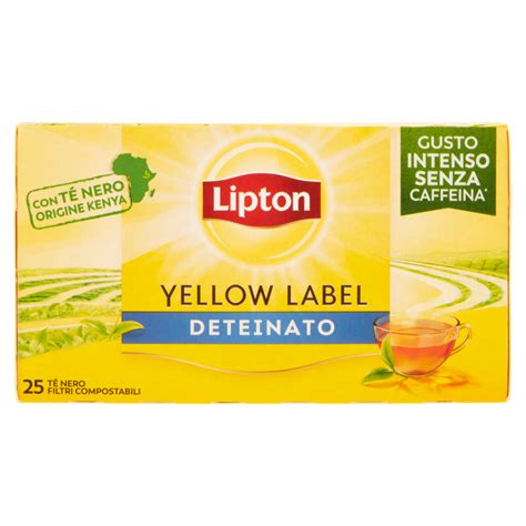 Lipton Yellow Label Deteinato 25 Filtri 37 5 G Carrefour