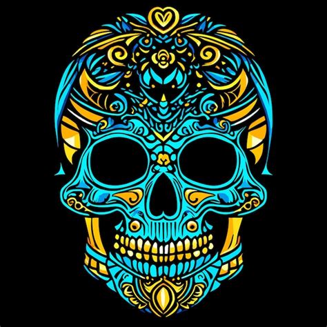 Premium Vector Gothic Skull Vector Perfect For Tshirt Designs