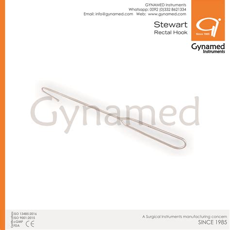 Stewart Rectal Hooks Surgical Instruments Gynamed