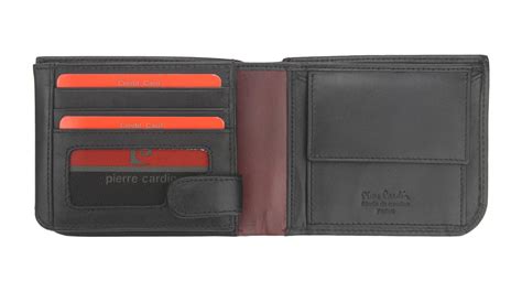 PIERRE CARDIN czarny portfel męski Tilak RFID