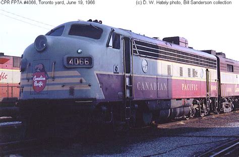Cp At Ottawa On Painted In The Maroon Grey Block Paint