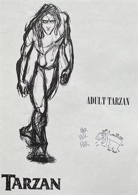 Tarzan Model Sheet Tarzan Disney Animation Research Photo Copy Print 1 4635694446