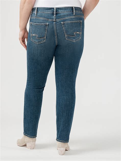 Buy Suki Mid Rise Straight Leg Luxe Stretch Jeans Plus Size For Usd 33