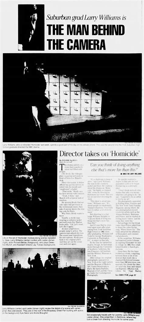 Larry Williams York Daily Record Mar 6 1997 Page 1c