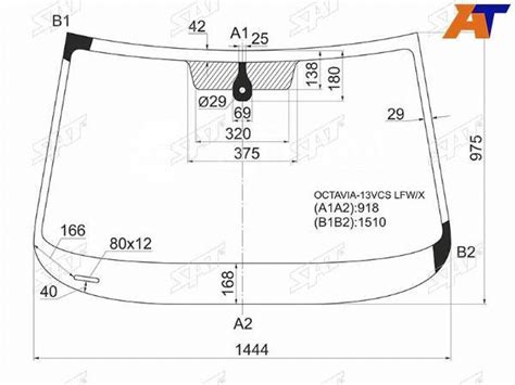 Купить Стекло лобовое Skoda Octavia A7 5D LBK 13-20, Skoda Octavia A7 ...