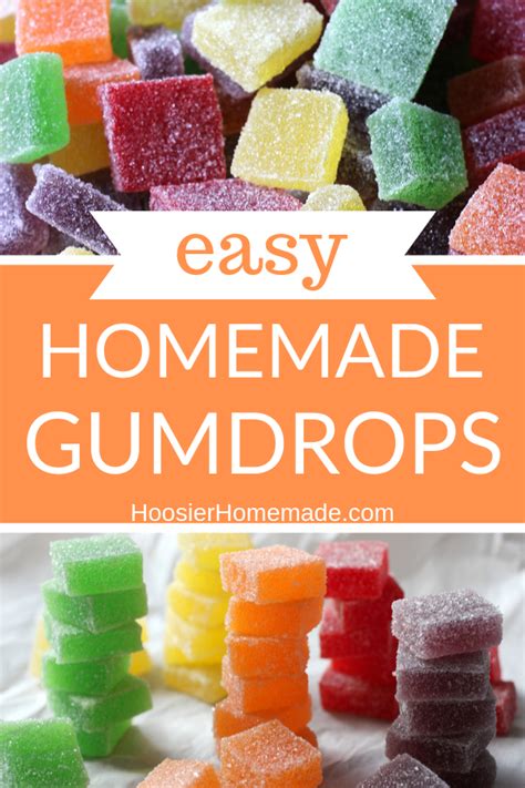 Homemade Gumdrops Gumdrop Recipe Easy Candy Recipes Gummies Recipe