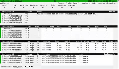 Apache Aws Elasticbeanstalk Enhanced Health Not Reporting Data On Tomcat 7 Stack Overflow