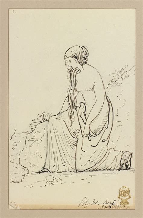 Ink Drawing By Queen Victoria A Female Nude Ink Drawing Pencil Drawings Queen
