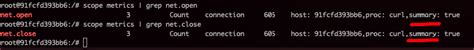net open and net close metrics · issue 162 · criblio appscope · github