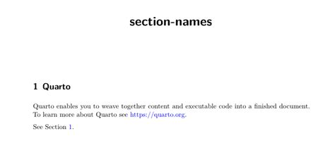 General Support For References To The Name Of A Sectionchapteretc