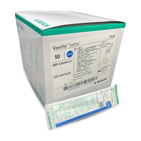 Vasofix Safety 22g X 1 25mm Iv Cannula Medisa Australia