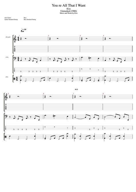 Kiss You Re All That I Want Subtitulado En Espa Ol Tab Rock And