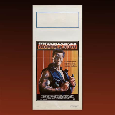 Locandina Originale Commando 1985 Schwarzenegger
