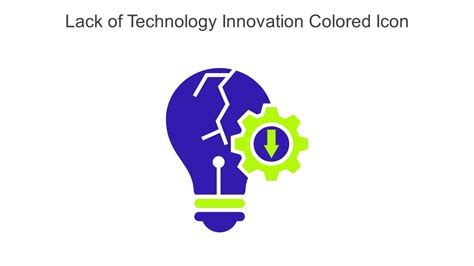 Lack Of Technology Innovation Colored Icon In Powerpoint Pptx Png And