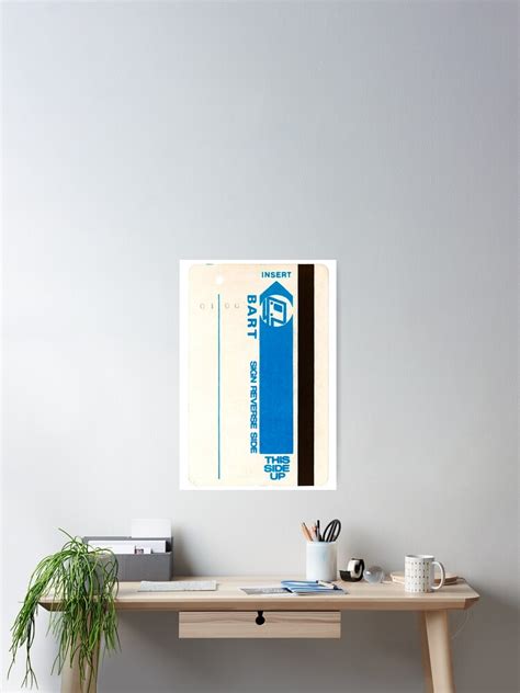 Bart Ticket Vintage Bay Area Rapid Transit Ticket Poster For Sale