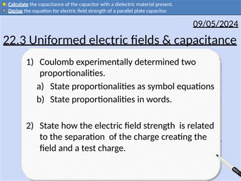 Ocr A Level Physics Electric Fields Teaching Resources