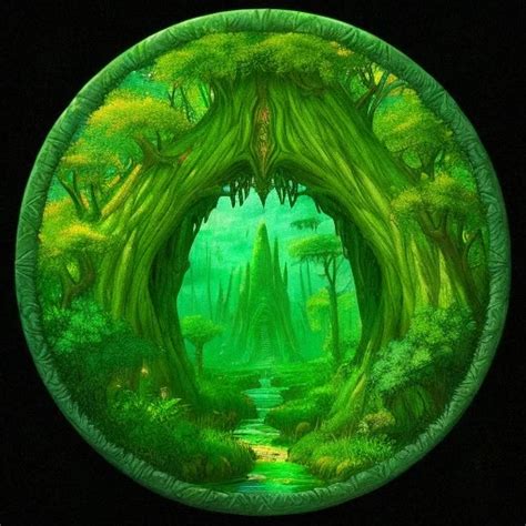 Ai Art Generator Map Of A Dense Circular Swamp
