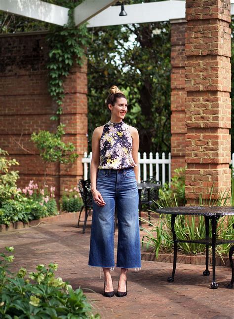 3 Ways To Wear Wide Leg Cropped Jeans Niki Whittle Wide Leg Jeans