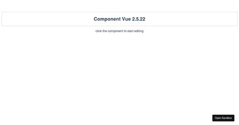 Vue2522 Codesandbox