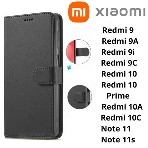 Capa Capinha Carteira Flip Para Xiaomi Redmi A C A C Note Case Anti