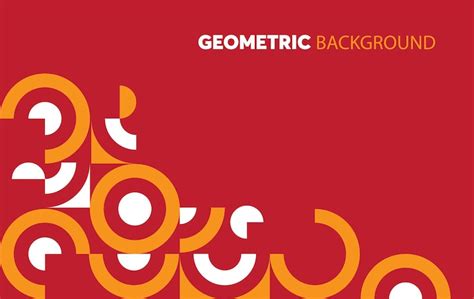 Premium Vector Geometrical Background With Circles Geometrical
