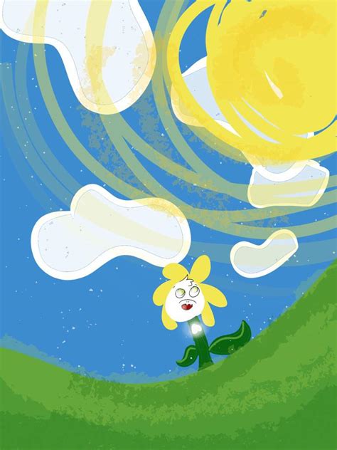 Flowey Asriel On The Surface Undertale Aus Amino
