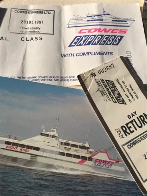 Cowes Express Ferry Southampton Isle Of Wight Hovercraft 1991 Postcard