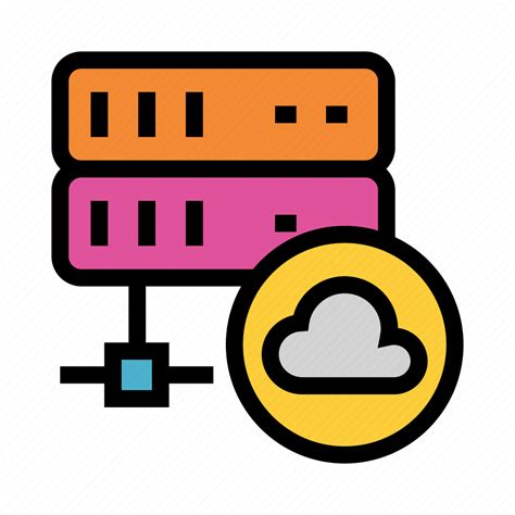 cloud computing database server storage icon download on iconfinder