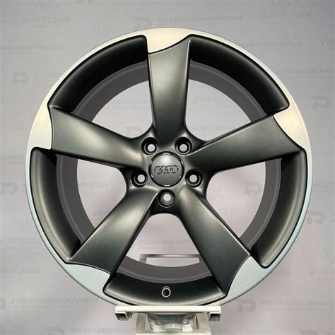 Original 19 Zoll Audi Rs3 8p Rotor Alufelgen 5x112 Schwarz Glänzend Mit