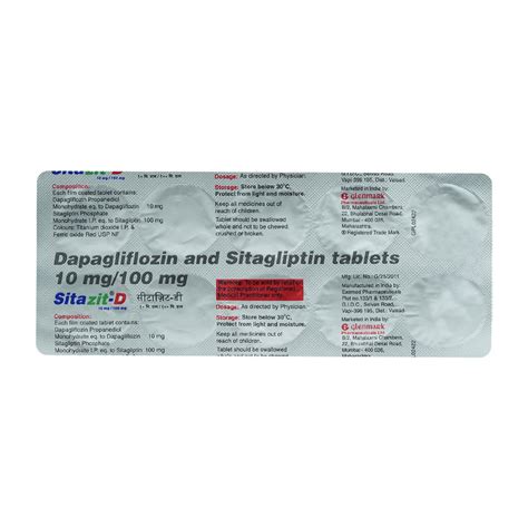 Sitazit D 10100 Mg Tablet Uses Side Effects Price Apollo Pharmacy