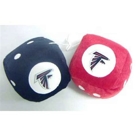 Nfl Fuzzy Dice Atlanta Falcons 3 Team Colors Swiftsly
