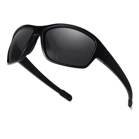 Trendy Dark Black Goth Unisex Cool Uv400 Protection Y2k Fashion Wrap